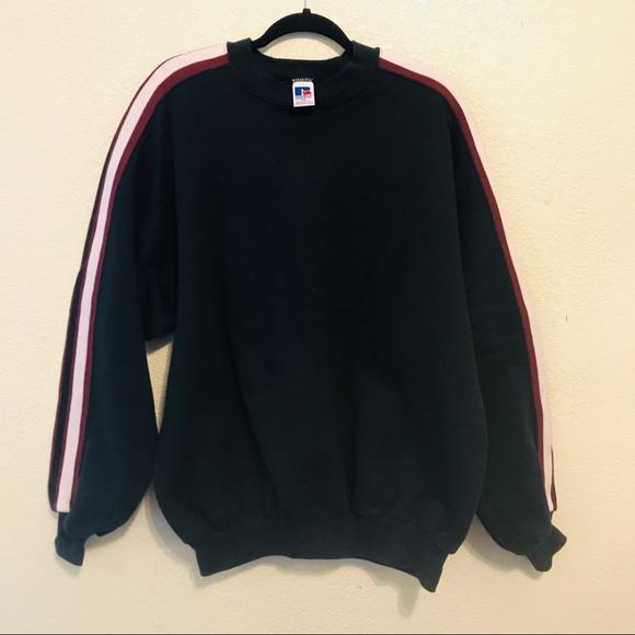 Russell Athletic | Sweaters | Vintage Russell Sweatshirt Usa Striped 9s ...